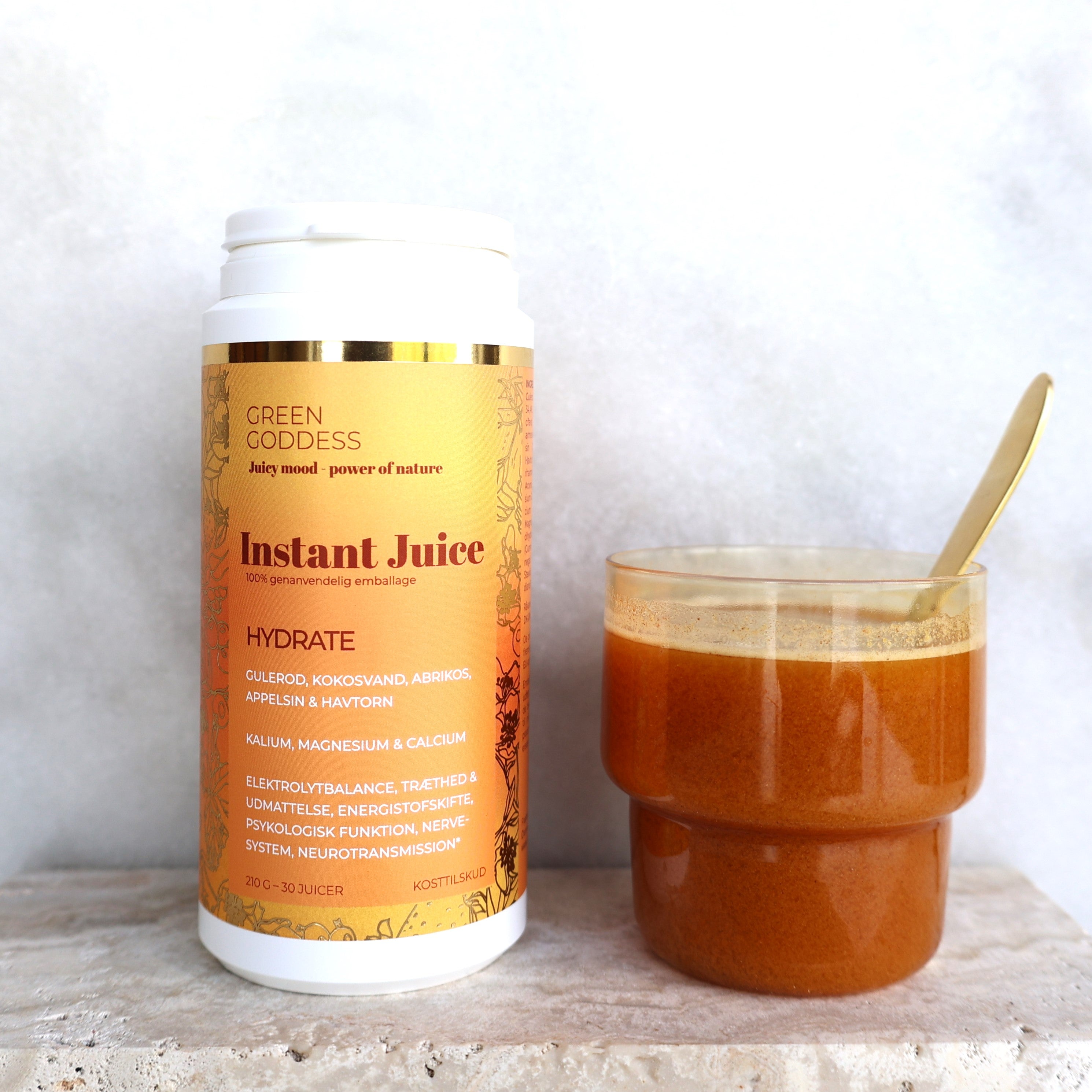 Green Goddess Hydrate instant juice med gulerod