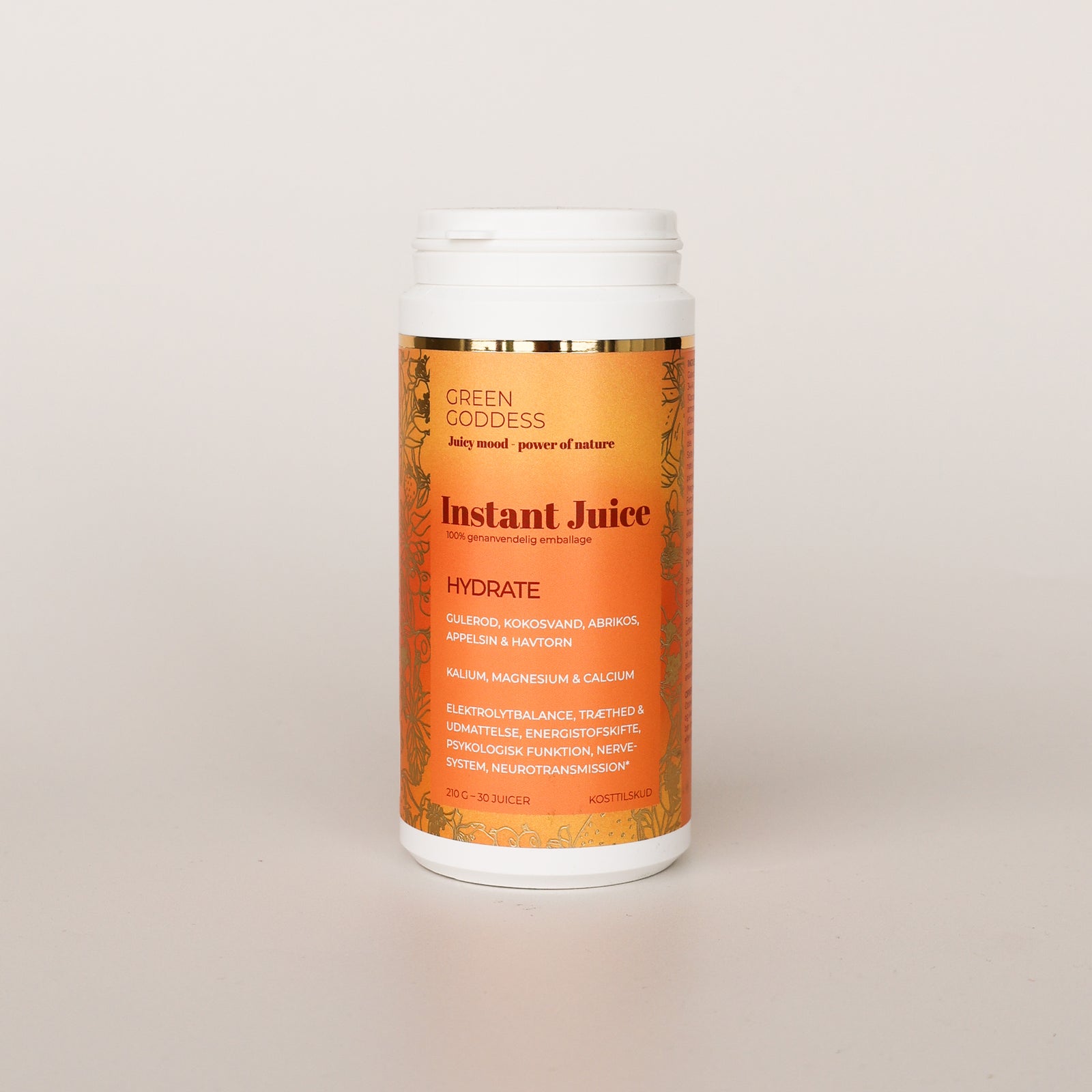 Green Goddess Hydrate instant juice med gulerod – Ren Lykke